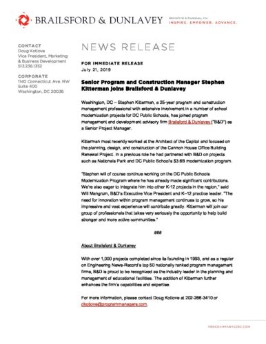 2019-06-Stephen-Kitterman - Brailsford & Dunlavey