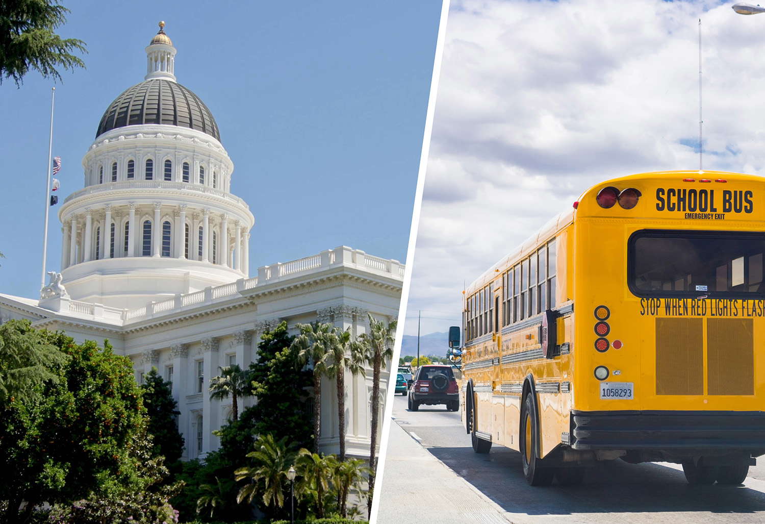 Collage2 California capitol school bus collage - Brailsford & Dunlavey